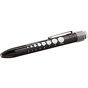 Prestige Medical 214-BLK Pupil Gauge Led Penlight, Black