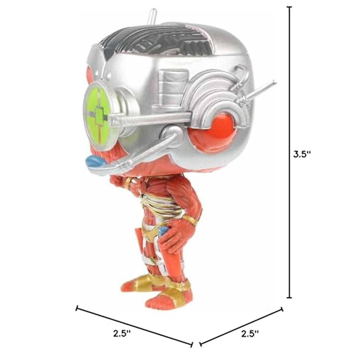 POP Iron [Maiden] Eddie - Somewhere in Time Funko Vinyl Figure (Bundled with Compatible Box Protector Case), Multicolored, 3.75 inches
