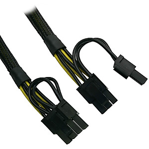 COMeap GPU Power Cable for HP DL580 DL585 DL980 G7 Server, 10 Pin to Dual PCI-E 8 Pin(6+2) Power Adapter Splitter 25-in(63.5cm)