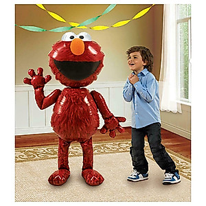 Anagram Mayflower Distributing Elmo AirWalker 54" Foil Balloon,Red,Supersize