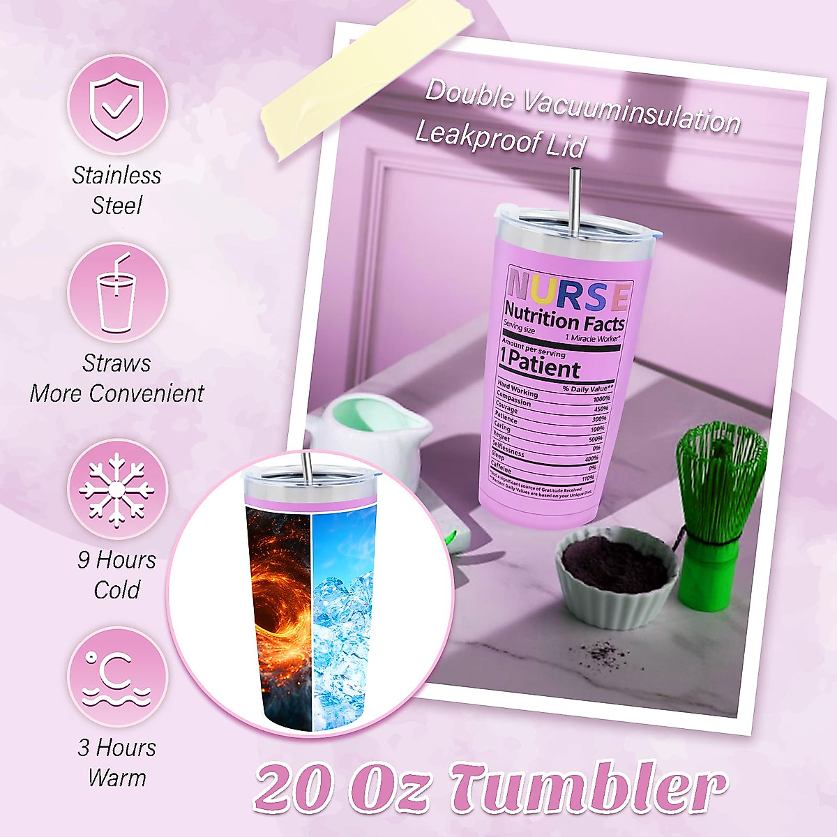 Nurse Gifts for Women, 7 Pcs Nurse Practitioner for Women, Cool Week Gifts for Nurses Female, Nursing Student, Preceptor, Nurse Appreciation Gift for Retirement, Graduation, Nurses Day