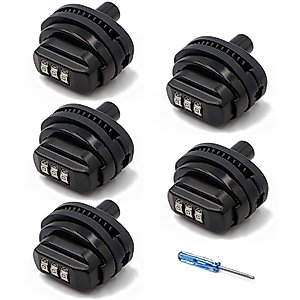 RioRand Trigger Lock 3 Digit Combination Gun Lock Compatible with Pistols Handgun Rifles Bb Gun Shotguns (5PCS)