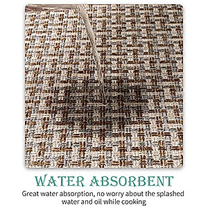 AMOAMI Kitchen Rugs and Mats Non Skid Washable, Absorbent Rug for Kitchen, Large Kitchen Floor Mats for in Front of Sink, 2 PCS Set 20"x32"+20"x48"