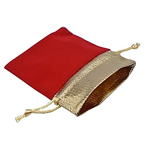 KAOYOO 25pcs 4.7"x5.9"/12cmx15cm Drawstring Velvet Gift Bags for Wedding,Birthdays,Christmas, Jewelry Packing