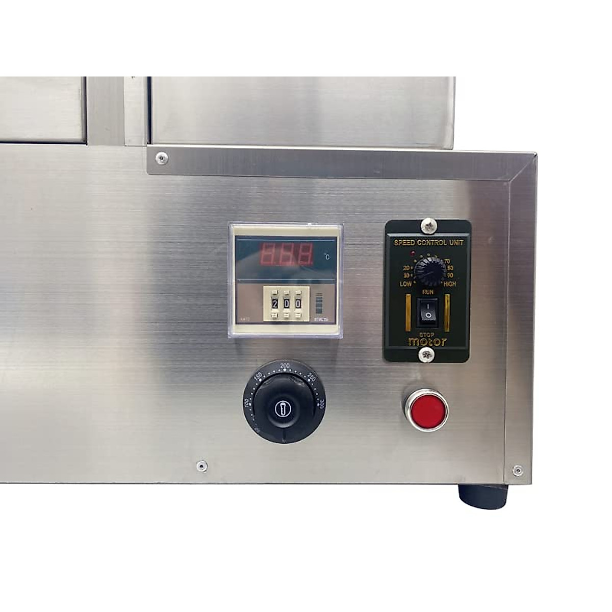 EQCOTWEA 1800W Commercial Electric Rotational Pizza Cone Oven with 12pcs Stainless Steel Cone Bases 110V Ajustable Temperature with Removable Tray for Use with Pizza Cone Forming Machine