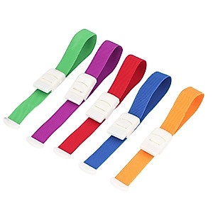 5-Pack Tourniquets Elastic emergency Quick Release Medical Sport Emergency Buckle Band,5 Color, tourniquetes quick release tourniquet tourniquet kit phlebotomy gifts tourniquet turniquitt phlebot