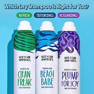 Not Your Mother's Clean Freak Unscented Dry Shampoo (3-Pack) - 7 oz - Dry Shampoo Instantly Absorbs Oil - Hair Essentials for All Hair Types (7 Ounce (Pack of 3))