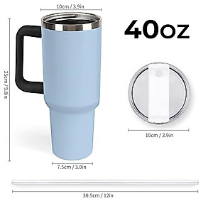Three Elephants Laos 40OZ Tumbler Stainless Steel Travel Mug Water Bottle Car Cup Tea Cups with Lid Black-style