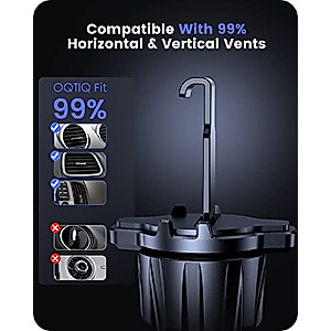 OQTIQ Hexagon Magnetic Wireless Charging Car Mount Vent Phone Holder Compatible with Magsafe iPhone 14 13/Pro/Pro Max/Mini(QC 3.0 Car Charger & 3.3ft Type-C Cable Included)