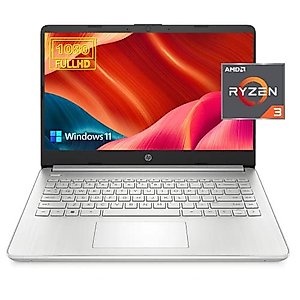 HP 2023 Newest 14 Laptop for Productivity and Entertainment,14" FHD Display, 16GB RAM, 1TB SSD, AMD Ryzen 3 Processor Upto 3.5GHz, Type-C, HDMI, Fast Charge, 10 Hrs Long Battery Life, Windows 11