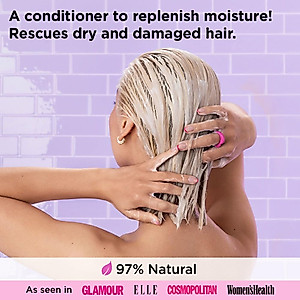 Noughty 97% Natural To The Rescue Moisture Boost Conditioner, to Gently Cleanse and Replenish Lost Moisture with Sweet Almond and Sunflower Seed, Sulphate Free Vegan Haircare 250ml