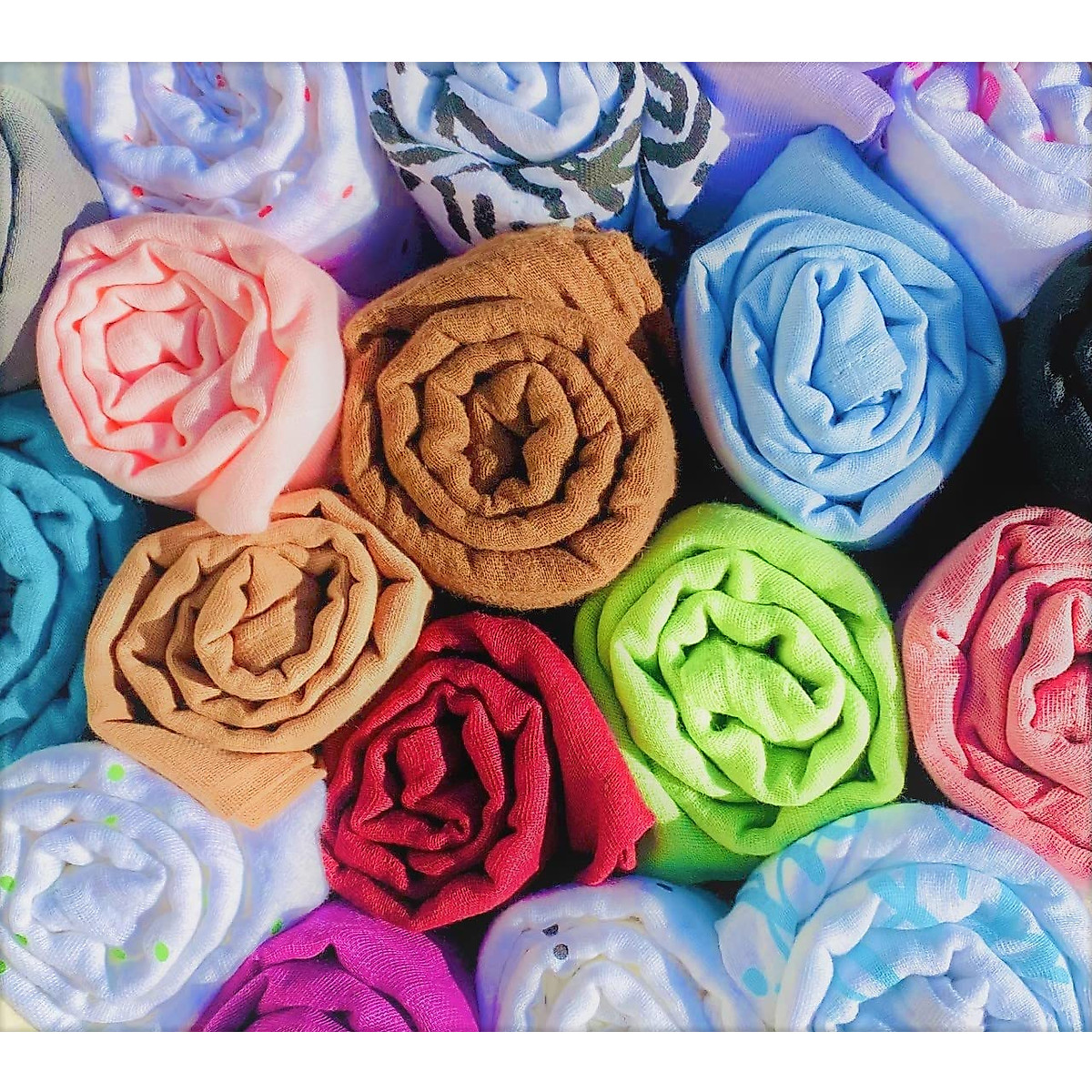 Cute New York Cotton Muslin Swaddle Baby Blankets 2 Pieces Set (Royal Blue/Yellow)