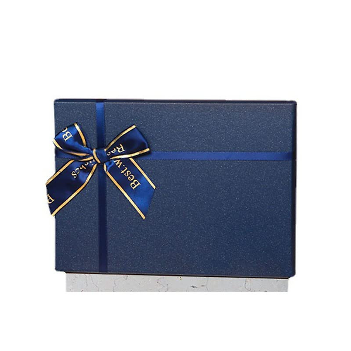 Blue Gift Boxes 3 Pack 2*(7.5x5.1x2.4) 1*( 11.4x8.3x3.5Inches) Paper Gift Box with Lids for Wedding Present Bridesmaid Proposal Gift Graduation Holiday Birthday Party Favor Engagements Father's Valentine's Mother's Day