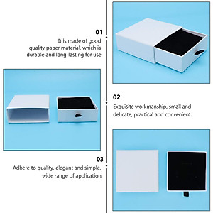 Hemoton Paper Jewelry Boxes 5pcs Box Jewelry Box Jewelry Box Cardboard Necklace White Pillowcase Boxes