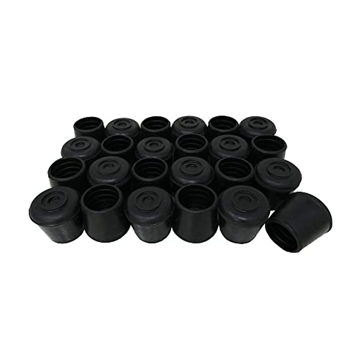 Shepherd Hardware 8759E Rubber Leg Tips, 5/8 Inch (Pack of 24),Black