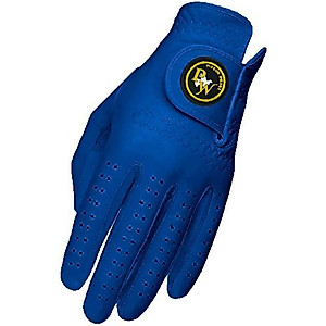 PIGEON WEDGE Leather Golf Glove Men for Right Handed Golfers, Lambskin Leather, Comfortable Design, Maximum Grip, All Weather Golfing Glove, Worn On Left Hand, Breathable