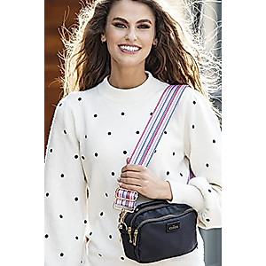 KEDZIE Coast to Coast Crossbody Bag for Women Shoulder Purse Messenger Wallet Lightweight Bag - Black