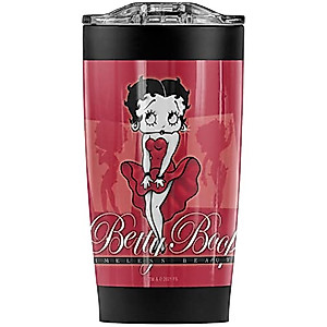 Logovision Betty Boop Timeless Beauty Stainless Steel Tumbler 20 oz Coffee Travel Mug/Cup, Vacuum Insulated & Double Wall with Leakproof Sliding Lid | Great for Hot Drinks and Cold Beverages