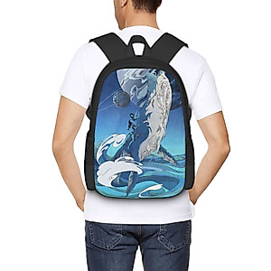 KINDZ Movie 2 The Way Of Water Backpack Movie Merch Casual Backpack Large Capacity Double Straps Daypack Movie Lovers Backpack Gift