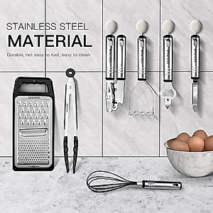 Kitchen Utensils Set - 446°F Heat Resistant Silicone Cooking Utensils Set-Kitchen Tools and Gadgets for Cooking Nonstick Cookware (Black)