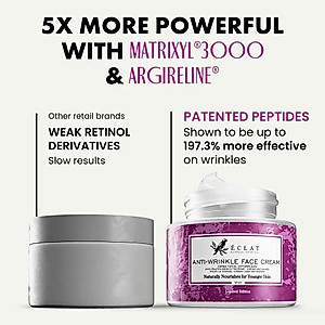 𝗪𝗜𝗡𝗡𝗘𝗥 𝟮𝟬𝟮𝟯* Anti Wrinkle Face Cream for Women, Face Moisturizer with Anti Aging Peptides with Collagen, Vitamin C and Hyaluronic Acid, Hydrating Day and Night Wrinkle Cream for Face