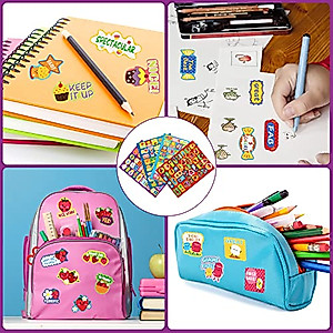 750 PCS Scented Motivational Stickers Scratch Sweet Scent Stickers Sniff Fruit Food Reward Stickers for School Classroom Supplies Teachers Student Awards Incentives (Dessert Scents, Classic Style)