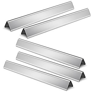 21.5 Inch Stainless Steel Flavorizer Bars for Weber Spirit E-210 Spirit 200 Series,7535 Heat Plate Replacement for Weber Grill Parts,5 Pack
