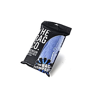 The Rag Company - Eagle Edgeless 500 (4-Pack) Professional Korean 70/30 Blend Super Plush Microfiber Detailing Towels, 500GSM, 16in x 16in, Blue