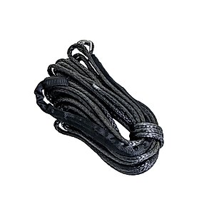 SuperATV 50 ft. Synthetic Winch Rope Replacement - For 3500 lb. Winch - Black