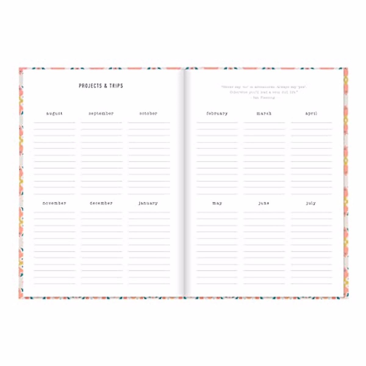 Letts of London Morocco Academic Weekly/Monthly Planner, August 2023 to July 2024, Week-to-View, Sewn Binding, Multilingual, A5 Size, 8.25" x 5.875", Coral (C031812-24)