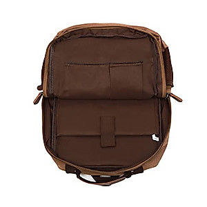 JIAO MIAO Canvas Vintage Message Travel Bag Rucksack Laptop Backpack,220807-07