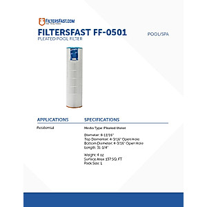 Filters Fast Compatible Replacement for Sta-Rite PTM 135, WC108-70S2X