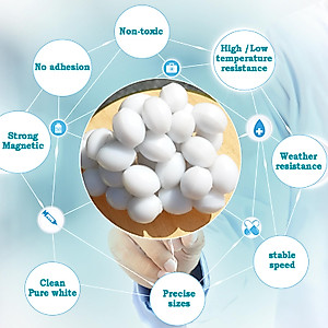 Magnetic Stirrer Stir Bar PTFE Magnetic Mixer Stir Bars (6X8mm, Olive Shape, 10pcs)