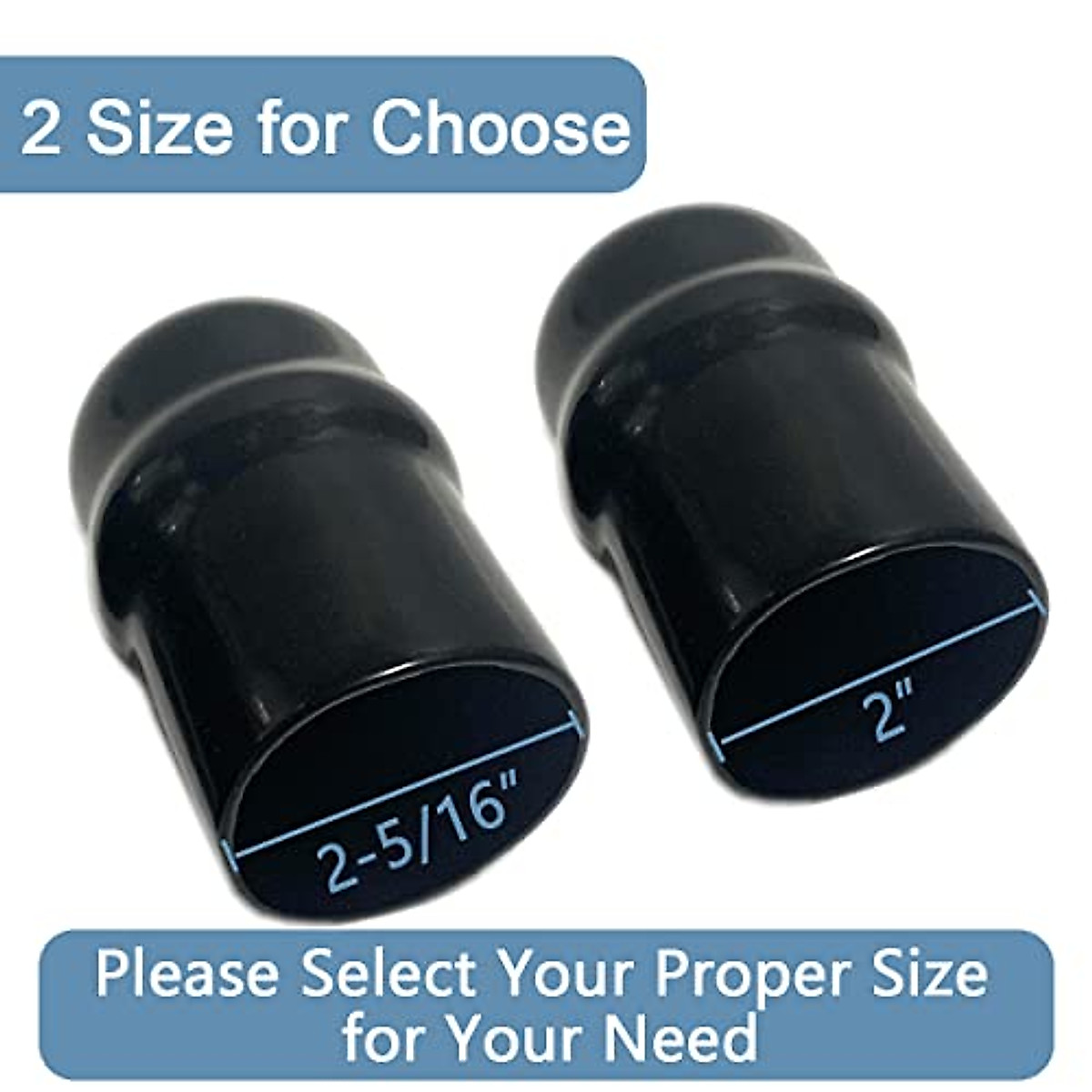 Trailer Hitch Ball Cover - Waterproof Towball Protector Cap 2 5/16" for RV, Boat, Caravan,Trucks