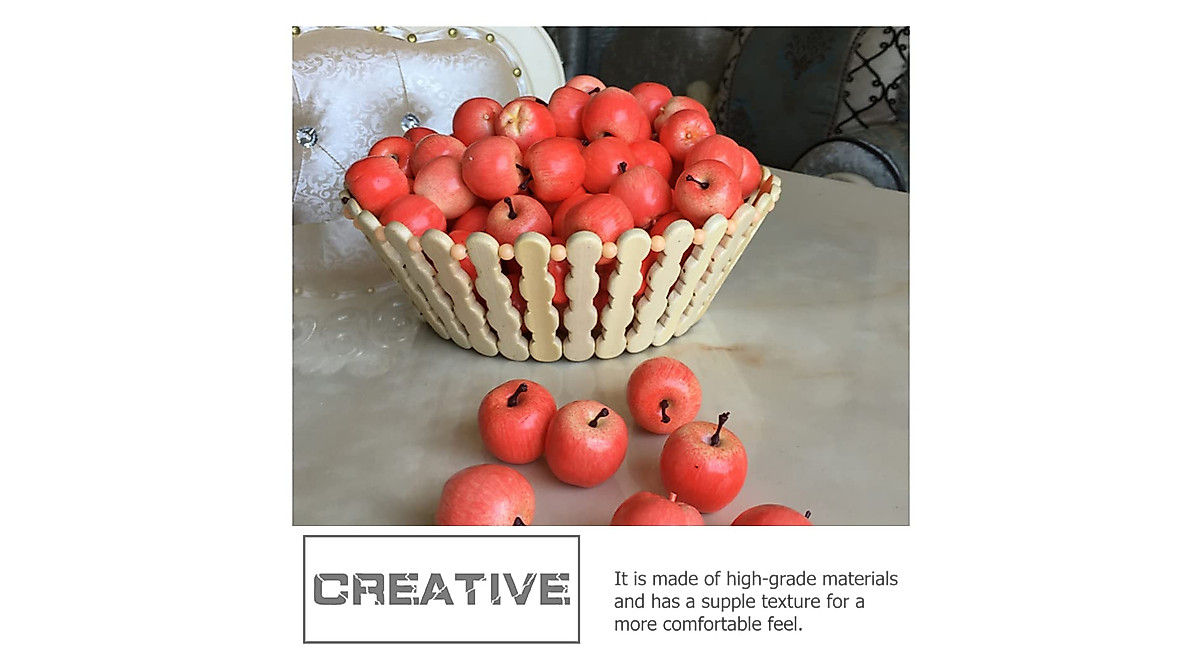 Ipetboom 30pcs Artificial Apple Fruit Simulated Apples Model DIY Supply ...