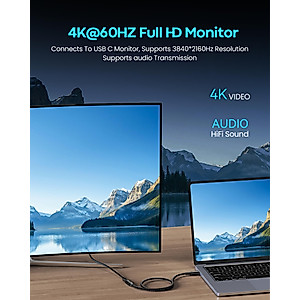 CLEEFUN 10ft USB C Extension Cable, 3.2 Male to Female, 5Gbps Data & 4K Video Sync, 100W Fast Charging for USBC Hub, Laptop, Tablet, Phone