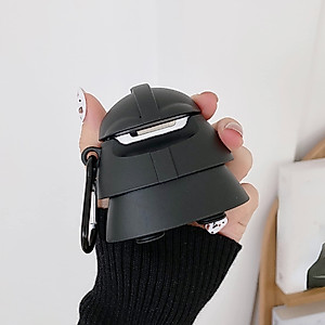 Awin Case for Airpods/Airpods 2 Case,3D Cute Cartoon Anime Airpod Case,3D Kawaii Unique Keychain Kits Kids Teens Boys Men Soft case for Airpods /Airpods 2 Case (New Black Man)