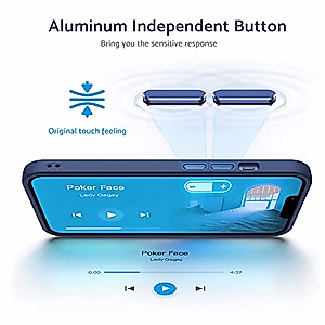 Anqrp Designed for iPhone 12/12 Pro Case, [Compatible with Magsafe] Slim Anti-Scratch Shockproof Phone Case Cover for iPhone 12/12 Pro 6.1 inch, Blue