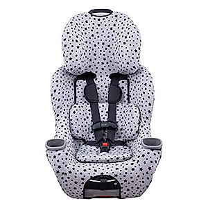JYOKO Kids Cover Liner for car seat Compatible with Graco Extend2fit, 100% Cotton Made (Black Star)