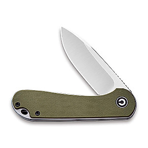 CIVIVI Elementum Green G10 Handle Bundled with New Blue G10 Handle Version, Great EDC folding Knife Companion