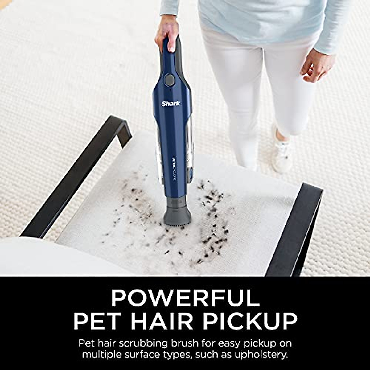 Shark CH964AMZ 2-in-1 Cordless & Handheld Vacuum Ultracyclone System, Ultra-Lightweight and Portable for Car and Home, Blue