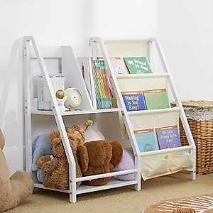 TROOPVILLE Kids Bookshelf and Toy Storage,Bookshelf for Kids Room,Montessori Bookshelf, Bookcase for Kids Room, Kids Book Shelf Organizer for Kids Rooms,Childrens Bookshelf