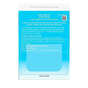 Neutrogena Hydro Boost Gel-Cream, Extra Dry Skin 1.7 oz (Pack of 3)