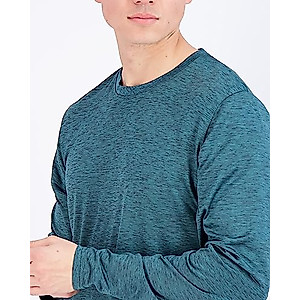 4 Pack:Mens Long Sleeve T-Shirt Workout Clothes Quick Dry Fit Gym Tee Shirt Athletic Active Performance Casual Moisture Wicking Exercise Clothing Running Cool Sport Training Undershirt Top-Set 2,M