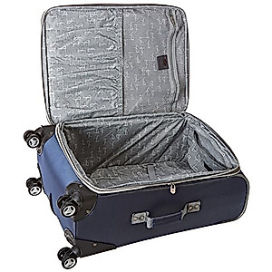 Olympia U.S.A. Tuscany 25 Inch Expandable Vertical Rolling Luggage Case, Denim Blue, One Size