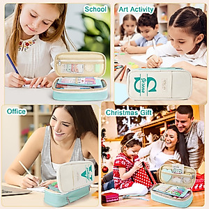 Angirlish Custom Pencil Case,Personalized Preppy Pencil Pouch with Name,Large Pencil Box for Office Supplies, Aesthetic Pen Case for Kids Teen Girls Adults,Back to School Gifts for Student Teacher