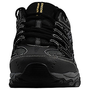 Skechers mens After Burn - Memory Fit Lace-up fashion sneakers, Black, 10.5 X-Wide US