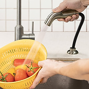 Sink Sprayer Replacement, Universal Kitchen Sink Sprayer,Houtingmaan Sink Sprayer Head, Kitchen Sink Side Sprayer Head, Brushed Nickel