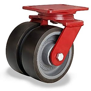 6" Hamilton S-HS2-6DB70 Heavy Service Dual Duralast® Wheel Swivel Caster