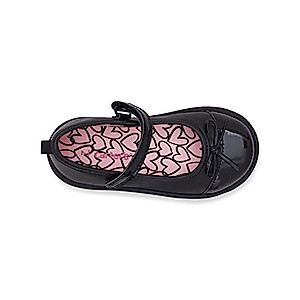 carter's Girls Aggie Mary Jane Flat, Black, 4 Toddler